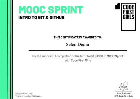 Selen D On Linkedin Codefirstgirls Clouddevelopment Gitgithub