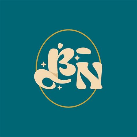 Letter Bn Elegant Wedding Alphabet Typography Luxury Classic Lettering