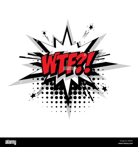 Comic text wtf pop art bubble Stock Vector Image & Art - Alamy