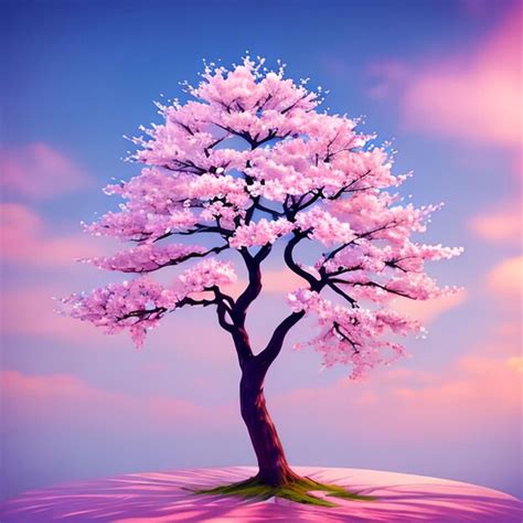 Premium Ai Image Sakura Tree Model Idea For Game