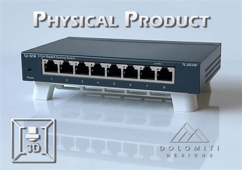 Stand For Desktop Network Switch 3d Printed Physical Product