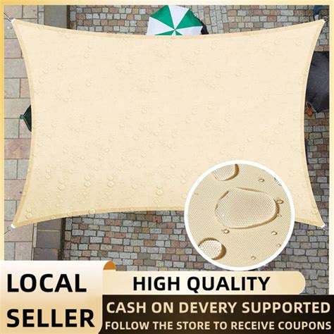 Yoqu Canopy 420d Sun Shade Sail Triangle Rectangle Waterproof Polyester