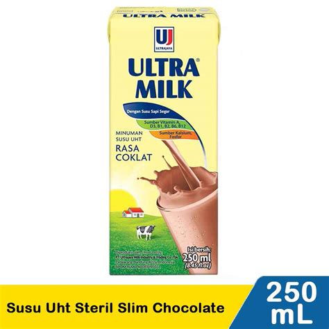Ultra Susu Uht Steril Slim Chocolate Tpk Ml KlikIndomaret