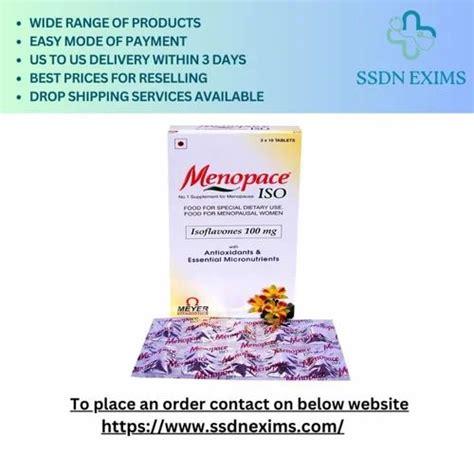 Menopace Iso Tablets At ₹ 1000box In Nagpur Id 2852658841691
