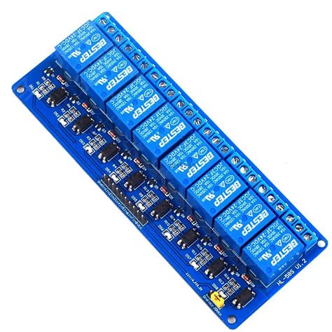 5PCS 8 Channel 24V Relay Module Relay Expansion Board Low Level Triggered 8Channel Relay Module