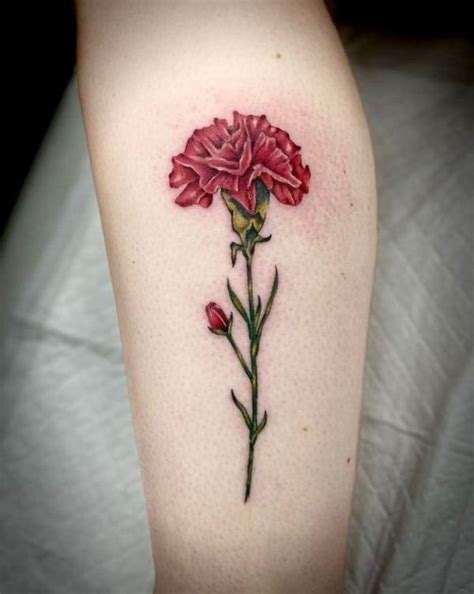 100 Amazing Carnation Tattoo Designs With Meanings And Ideas Body