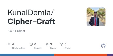 Github Kunaldemlacipher Craft Swe Project