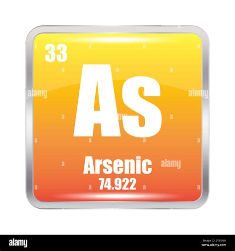 Arsenic Element Symbol As Abbreviation Atomic Number 33 Atomic Mass