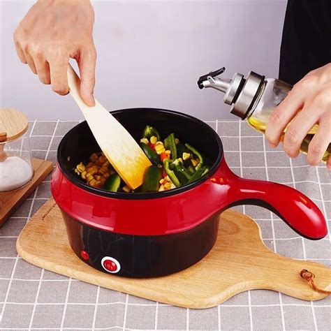 Multifunctional Electric Cooker Hot Pot Mini Non Stick Food Noodle