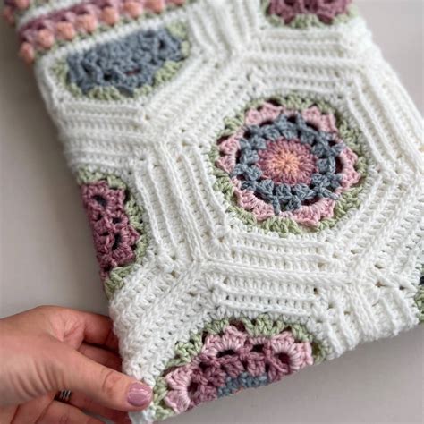 Flower Hexagon Blanket Crochet Pattern Best Flower Site