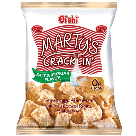 Oishi Martys Crackling Salt And Vinegar Chicharon 90 Gr Pinoy Groceries