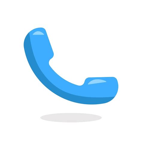 Premium Vector Call Icon Blue
