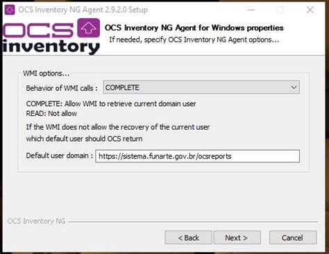 instalação de agente ocs inventory