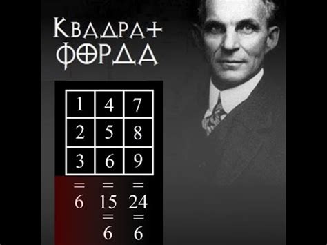 Денежный квадрат Форда ! - YouTube