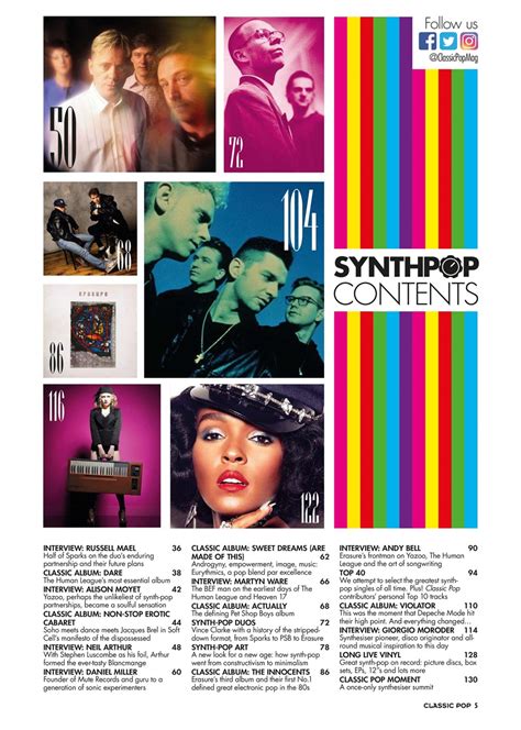 Classic Pop Magazine Classic Pop Presents Synthpop Special Issue