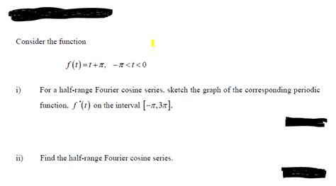 Solved Consider The Function F T T A Chegg