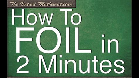 How To Multiply Polynomials The Foil Method Explained Youtube
