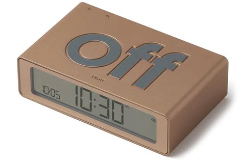 Lexon Flip Mini Reversible Alarm Clock Gold