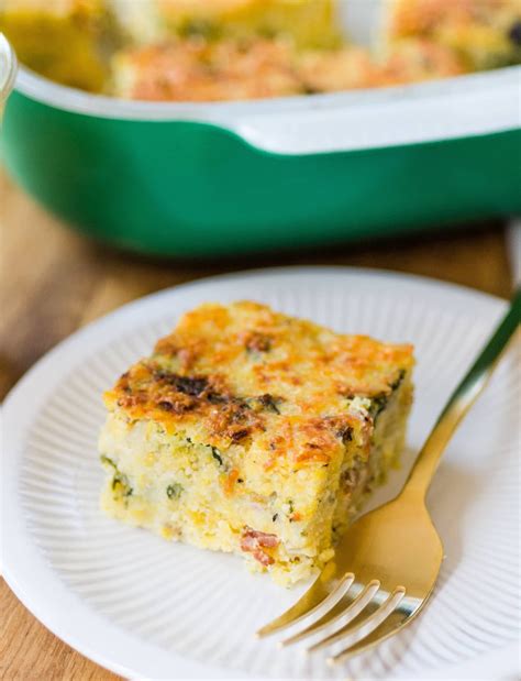 Unbelievably Tasty Cornbread Casserole With Ham And Kale Women Daily