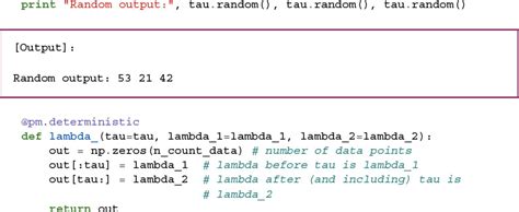 Code Snippets Bayesian Methods For Hackers Probabilistic Programming And Bayesian Inference