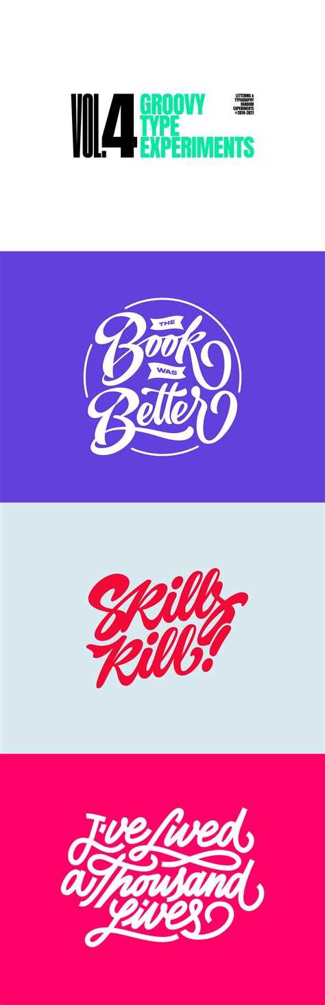 Groovy Type Experiments Vol 4 On Behance