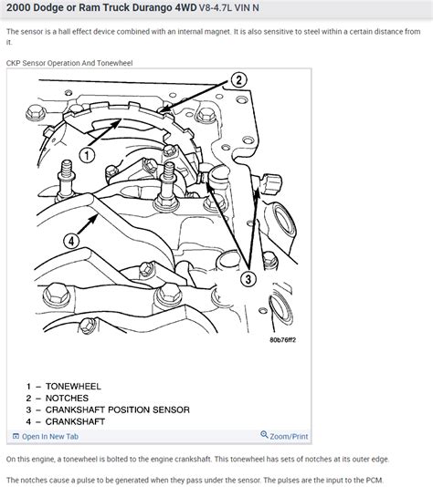 Code P0320 My Durango Just Dies When Im At A Light Or Stopped