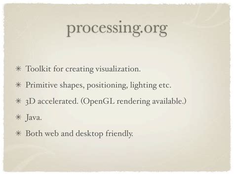 Writing 3d Applications Using Ruby Processing Ppt