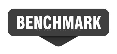 Benchmark Sticker Benchmark Sign On Transparent Background Stock Vector Illustration Of