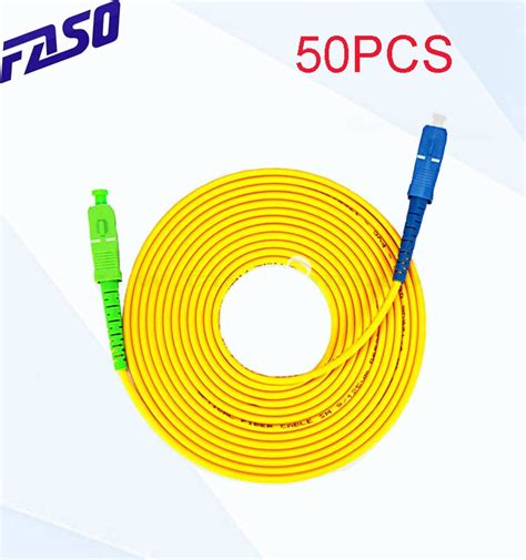 50pcs Fiber Optic Patch Cord Sc Upc And Sc Apc Con Grandado