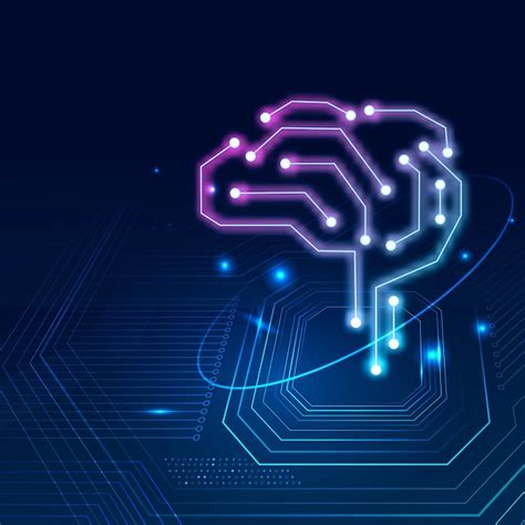 Digital Brain Vector