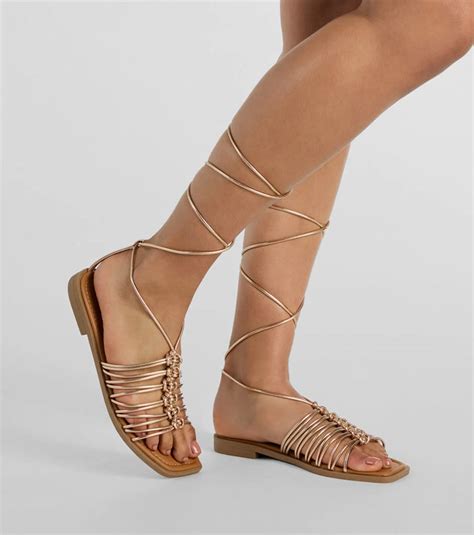 Cute Lace Up Strappy Sandals