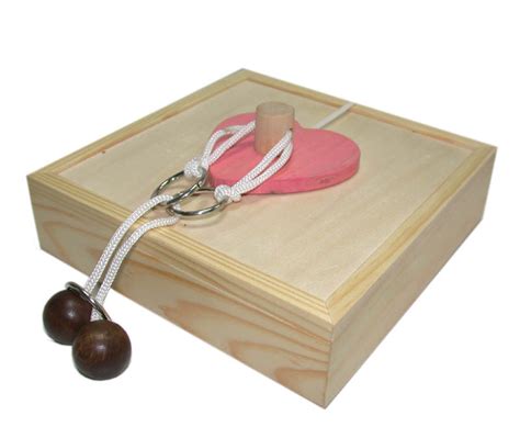 Love String Puzzle Wooden Lover T Secret Box