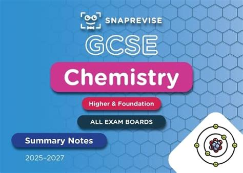 Snaprevise Gcse Chemistry Summary Notes 9781917424943 Abebooks
