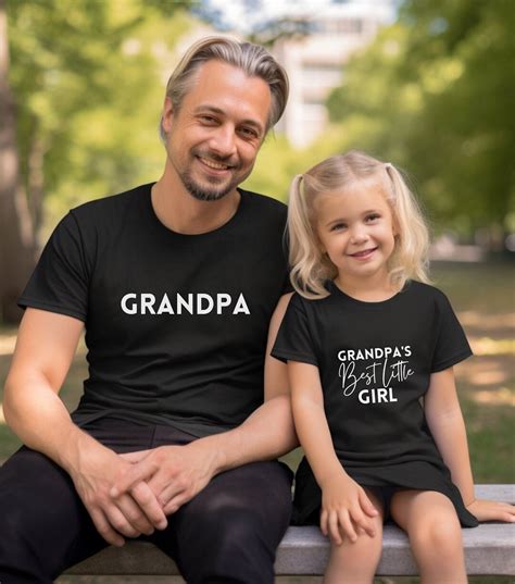 Fathers Day T For Grandfather Grandpa And Granddaughter Matching