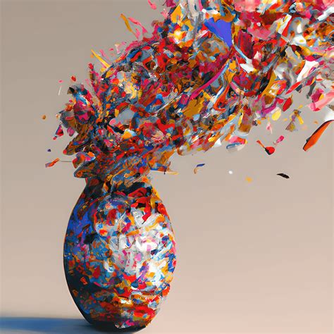 Vase Exploding Graphic · Creative Fabrica