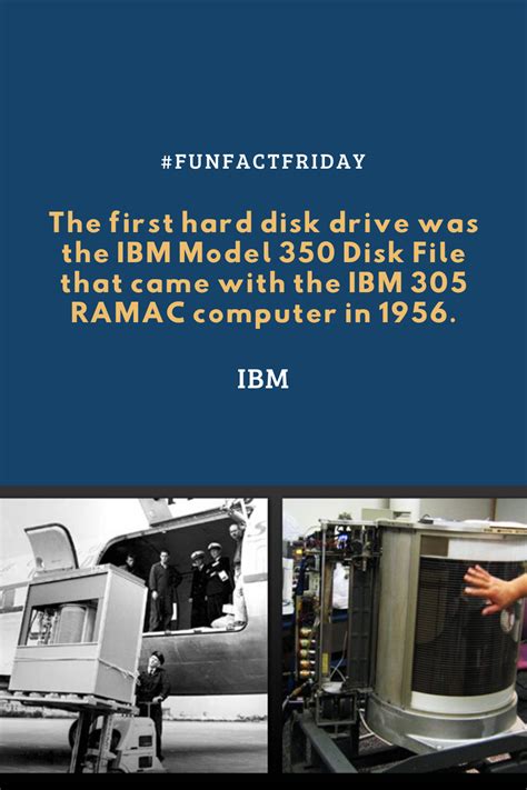 The First Hard Disk Drive Was The Ibm Model 350 Disk File That Came With The Ibm 305 Ramac