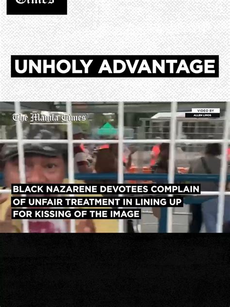 Black Nazarene Devotees Complain Of Unfair Treatment In Lining Up For
