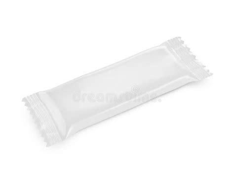A Blank White Small Snack Pack Front View Isolated On A White