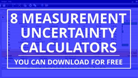 8 Free Uncertainty Calculator Software You Can Download Now Isobudgets
