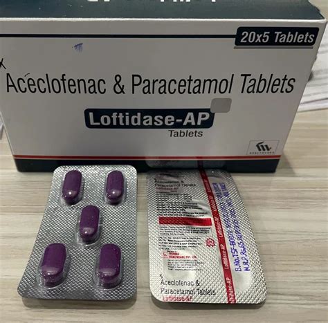 Aceclofenac And Paracetamol Tablet At ₹ 1300 Box Budhanpur Panchkula Id 2849780273162