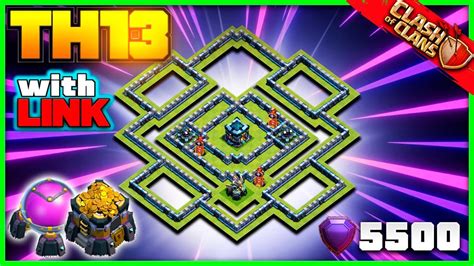 New Best Th13 Farming Base W Link 2020 Coc Town Hall 13 Trophypush