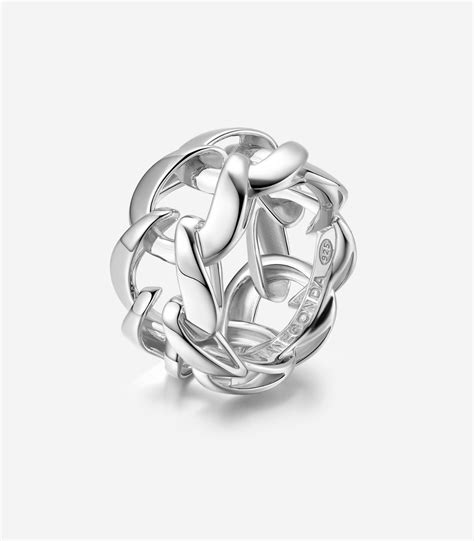 Anello A Fascia Pianegonda Tecum Argento Miraggi