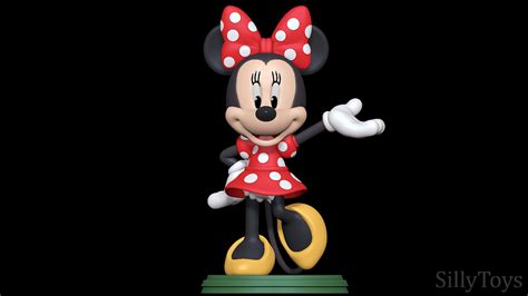 Minnie Mouse 3d Print Model Cgtrader