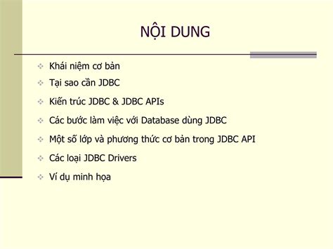 Bài Giảng Lập Trình Java Chương 6 Lập Trình Jdbc Tailieuhayvn