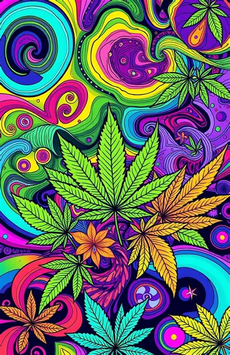 🔥 Free Download Psychedelic Weed Wallpaper By Jenniferb35
