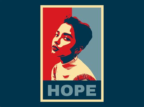Obama Hope Poster Shepard Fairey Hope Dashed Obama Poster Artist Says