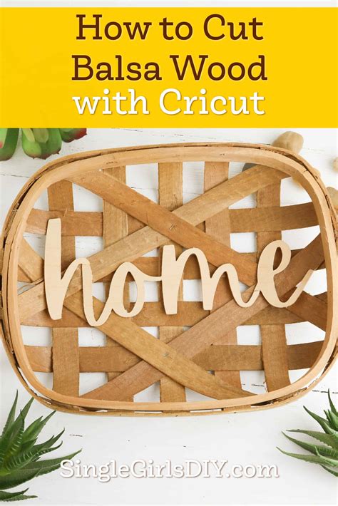How To Cut Wood With Cricut Diy Balsa Wood Sign Single Girls Diy