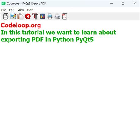 How To Export File As Pdf In Pyqt Codeloop