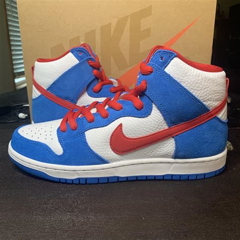 Nike Sb Doraemon Dunk Hi 235 Deadstock I Depop