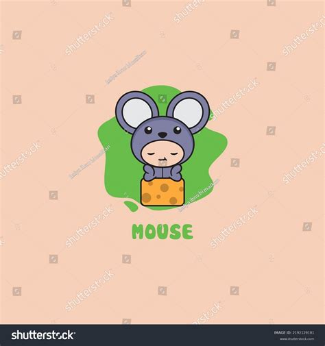 Cute Doll Mouse Mascot Logo Design Stock Vector Royalty Free 2192129181 Shutterstock